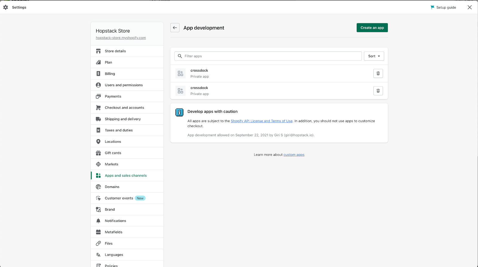 How to connect your Shopify account to Hopstack