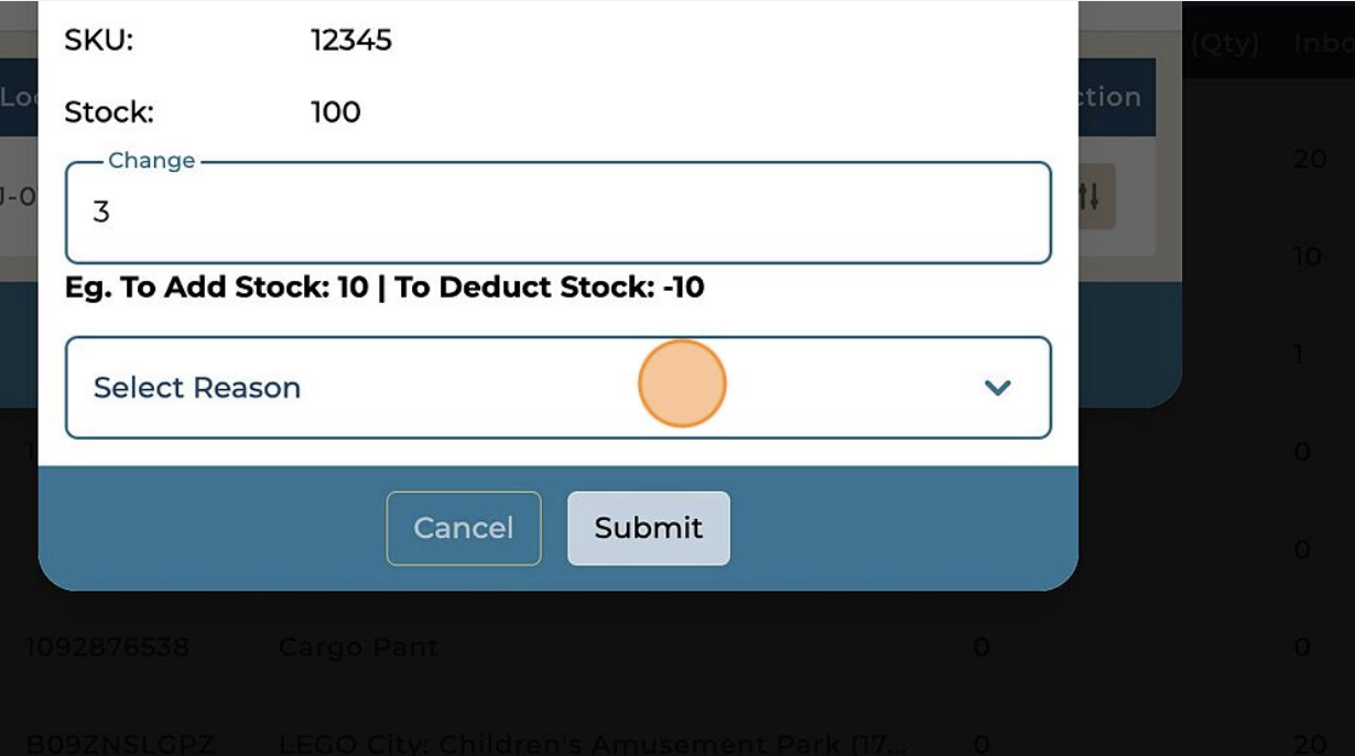 Stock Adjustment From Stock Ledger