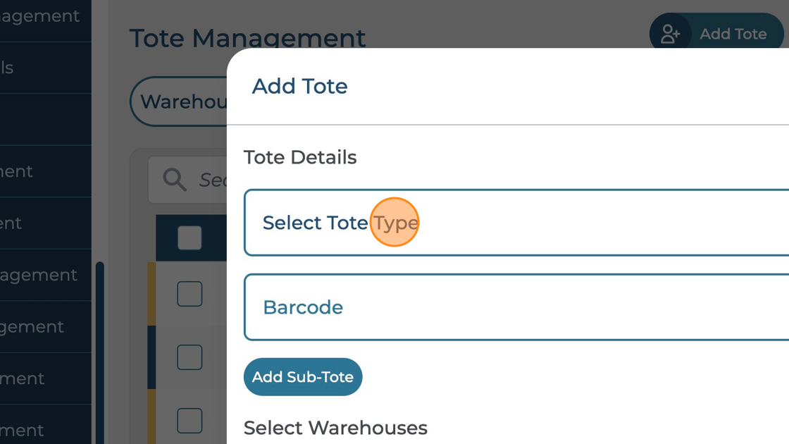 Tote Management - Creation