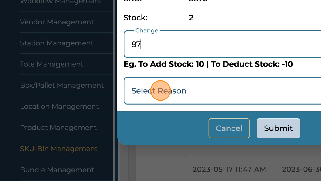 SKU-Bin Management - Edit, Stock Update and Delete SKU-Bin Mappings