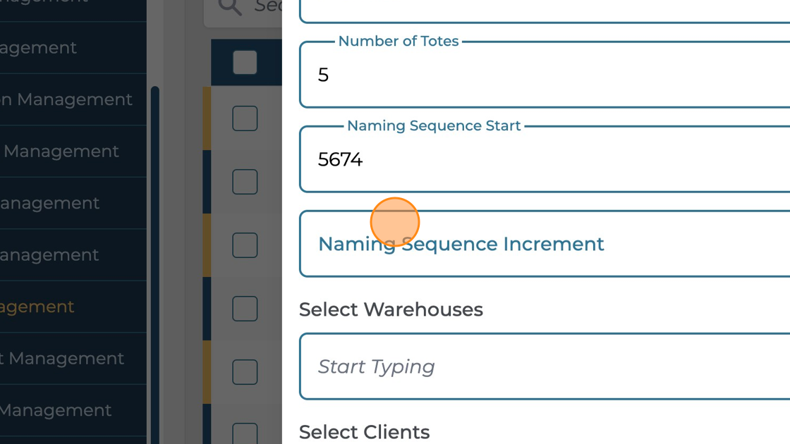 Tote Management - Add Multiple Totes